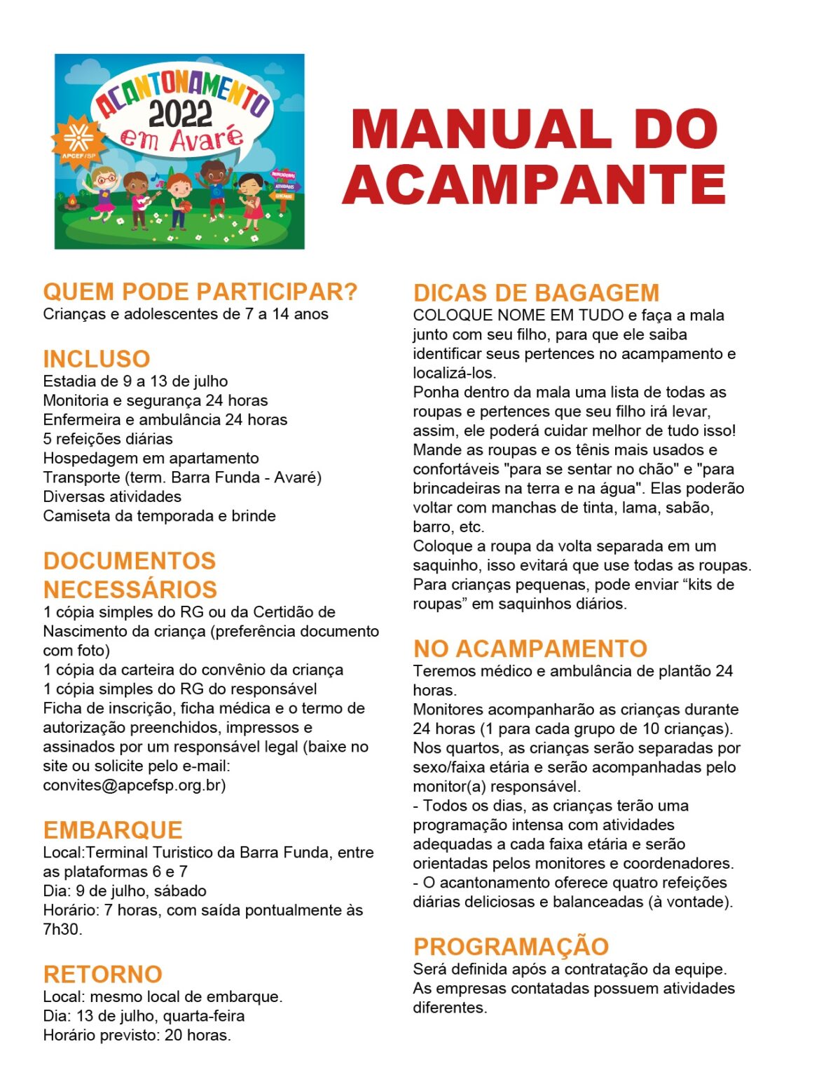 MANUAL-DO-ACAMPANTE-1 | APCEF/SP